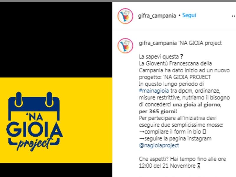 Gifra Campania, arriva na gioia project | San Francesco - Rivista della ...